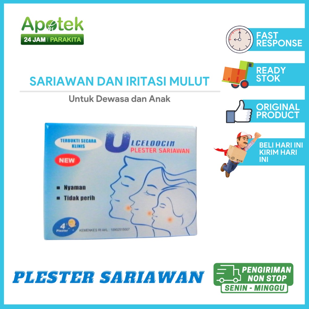 Jual Ulceloocin Dental Plester Sariawan | Shopee Indonesia