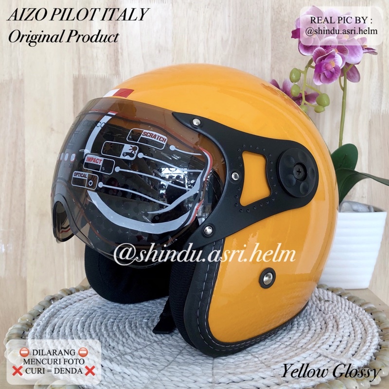 Jual HELM PILOT ITALY AIZO Original | Shopee Indonesia