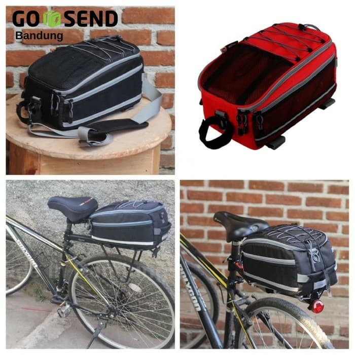 Jual Tas Pannier sepeda | Tas sepeda eibag 1510 hitam | Shopee Indonesia