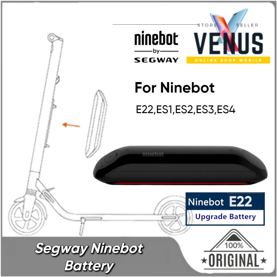 Jual Segway Ninebot Kickscooter External Extender Battery For E22 ES1 ...