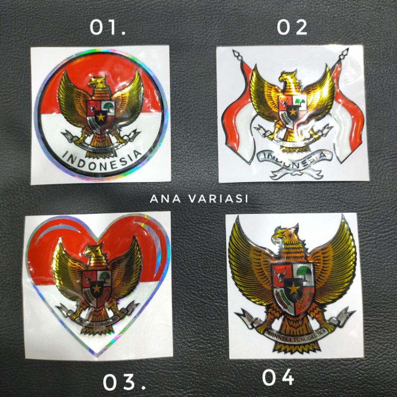 Jual Sticker stiker timbul emblem garuda merah putih | Shopee Indonesia