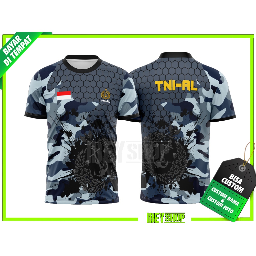 Jual Baju Jersey TNI AL / kaos Jersey Pria TNI AL Angkatan Laut 03 Fullprint | Shopee Indonesia