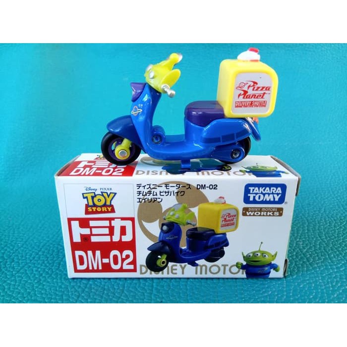 Jual Tomica Disney Motor DM-02 Chim Chim Pizza Scooter Alien | Shopee ...