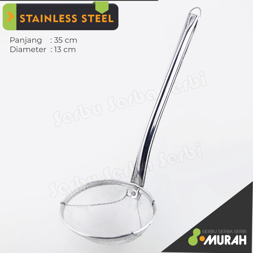 Jual Serbu Murah - Serok Stainless - Serok Jaring Mie Ayam Ukuran 14 cm ...