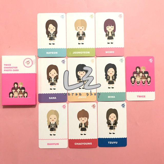 Jual TWICE - Character Pop Up Store Official Goods (Photocard set ...