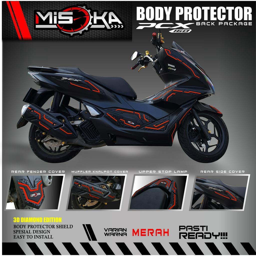 Jual Misoka Rear Package Body Protector Pcx 160/Aksesoris Motor Honda ...