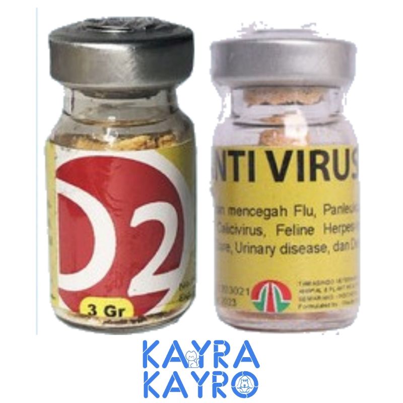 Jual D2 Anti Virus Cat 3 gr - Obat Antivirus Flu Panleu Calici Kucing ...
