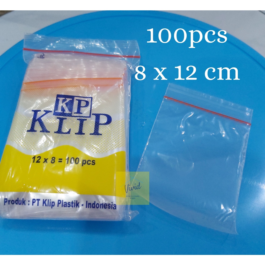 Jual Plastik Klip KP - 8 x 12 cm - Klip Plastik Bening (100 pcs ...