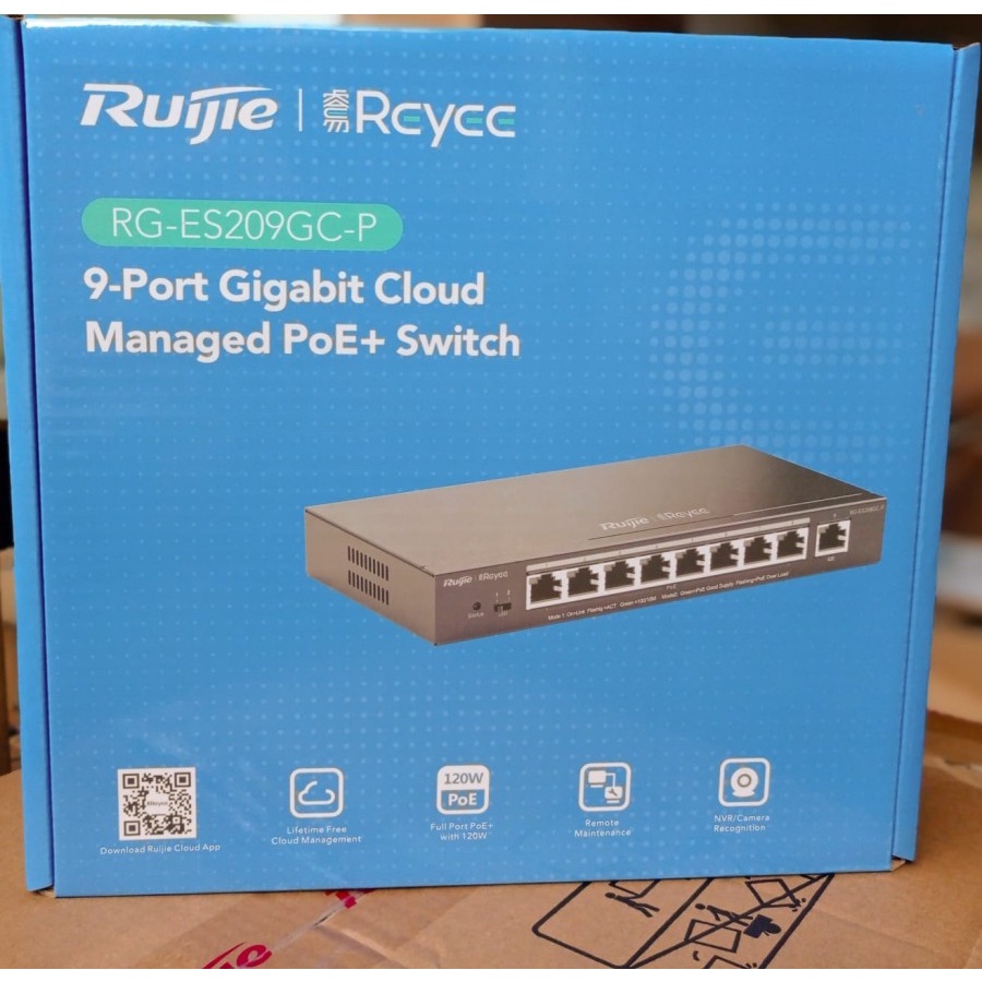 Jual Ruijie Reyee RG-ES209GC-P 9-Port Gigabit Smart POE Switch | Shopee ...