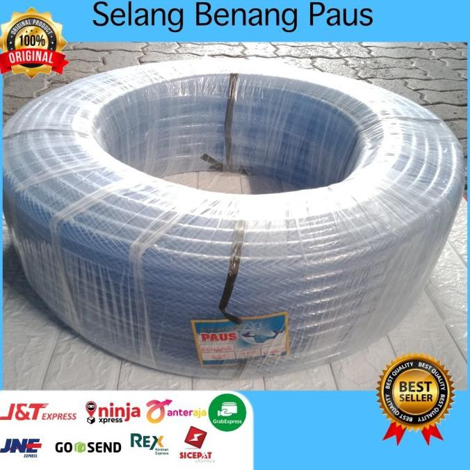 Jual Selang Air Benang Bening/Serat Benang Ukuran 3/4"X100M/Roll Paus Sag517 | Shopee Indonesia