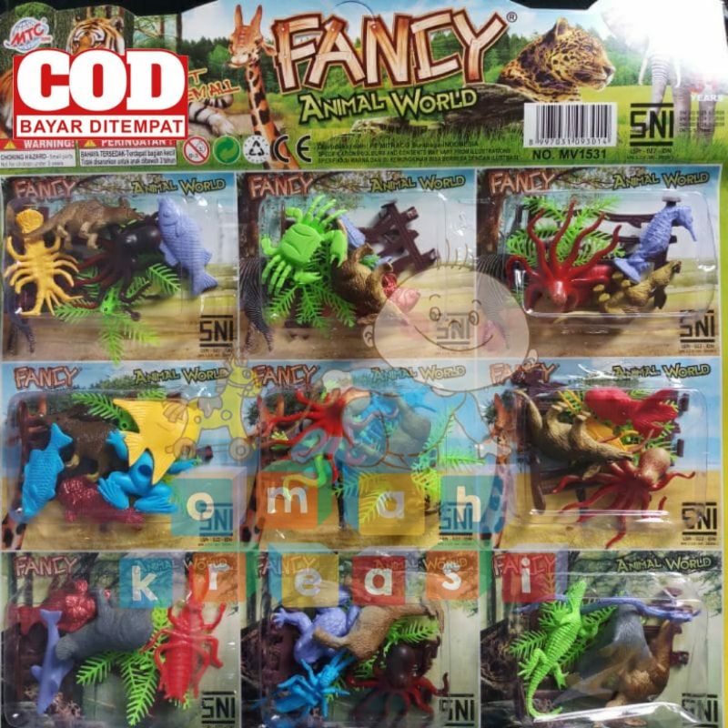 Jual Mainan Hewan Animal World 1 set isi 12 pcs Harga lebih murah ...