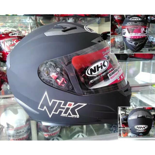 Jual Helm Full Face NHK RX9 RX 9 Solid Double Visor Original | Shopee ...