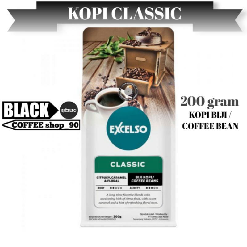Jual kopi excelso classic @200 gram (biji kopi/coffee beans) | Shopee ...