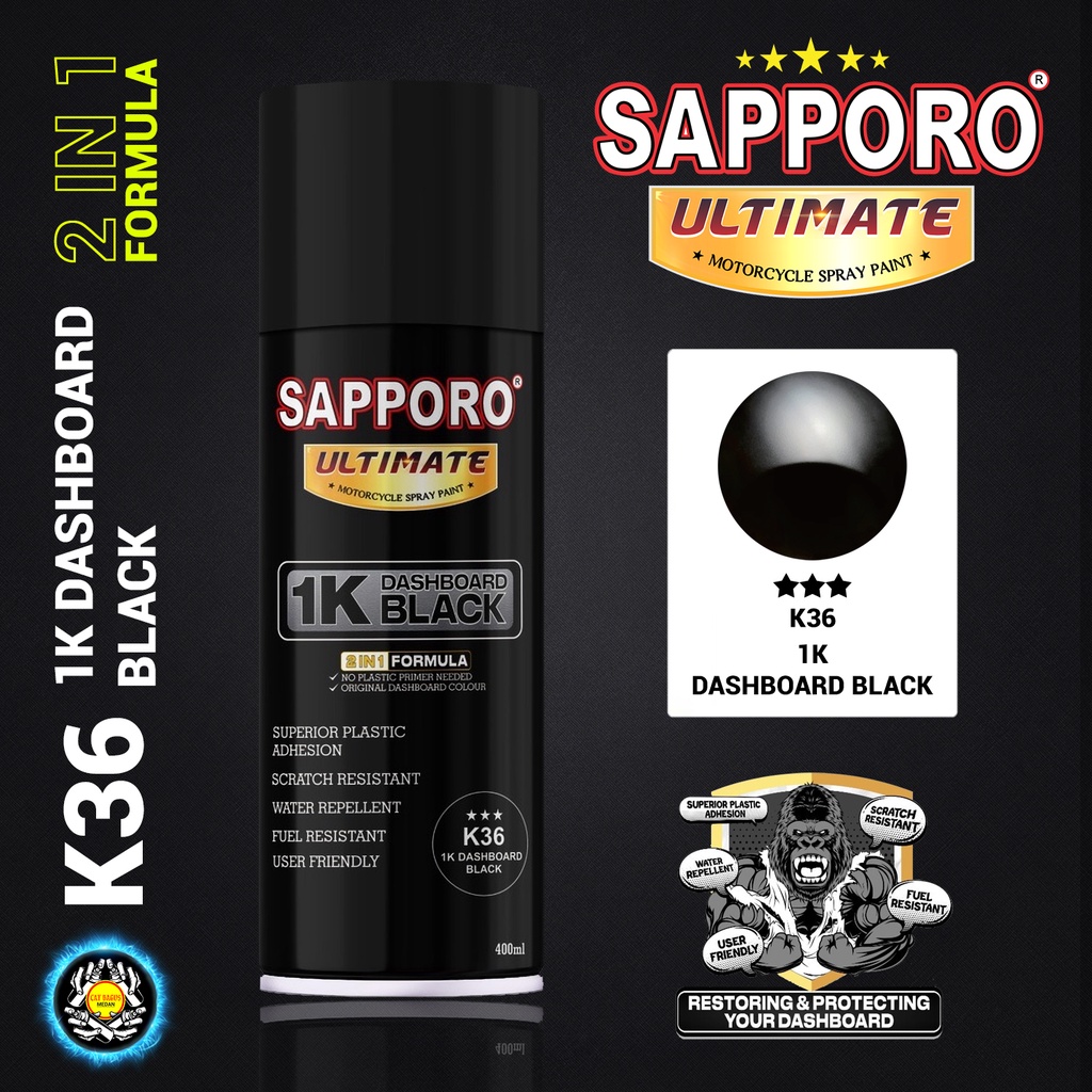Jual SAPPORO ULTIMATE K36 1K DASHBOARD BLACK WARNA HITAM DASBOR ASLI ORIGINAL PABRIK CAT SEMPROT ...