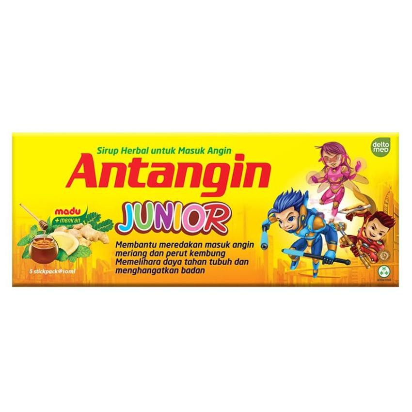 Jual Antangin Junior ( Sirup Herbal Untuk Masuk Angin ) Per BOX Isi 5 ...