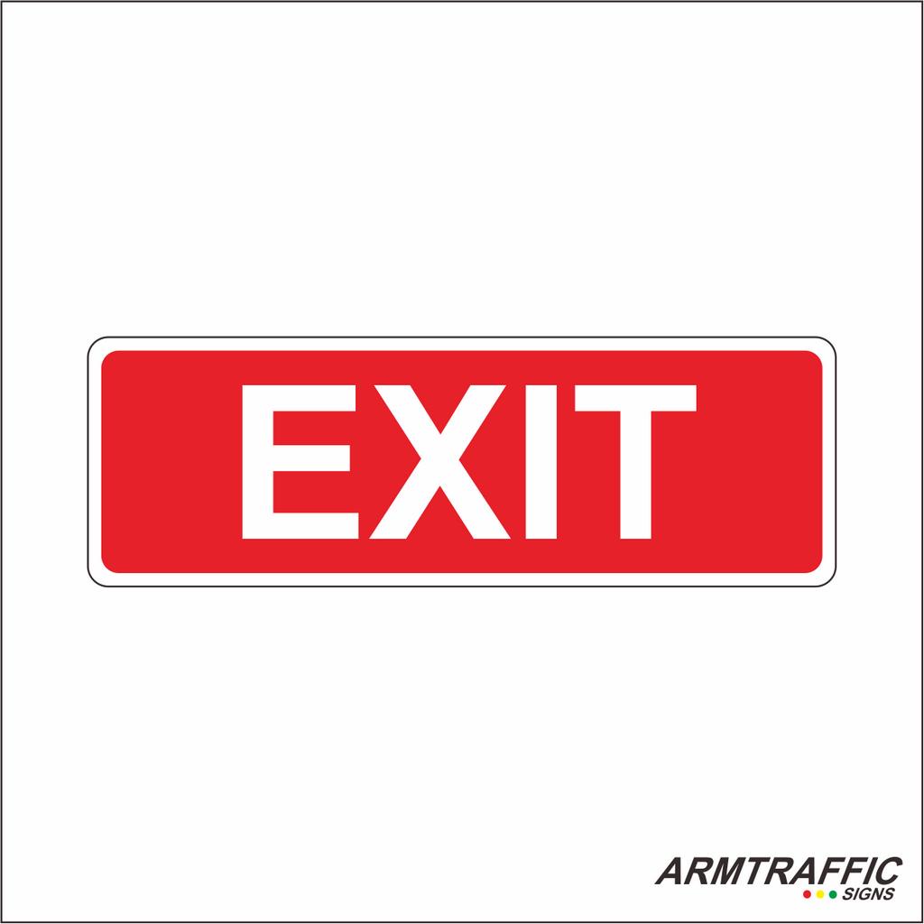 Jual RAMBU RAMBU / SIGN EXIT 10 X 30 CM | Shopee Indonesia