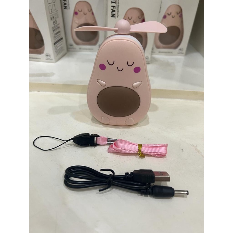 Jual kipas mini avocado kipas tangan fan lucu 3in 1 | Shopee Indonesia