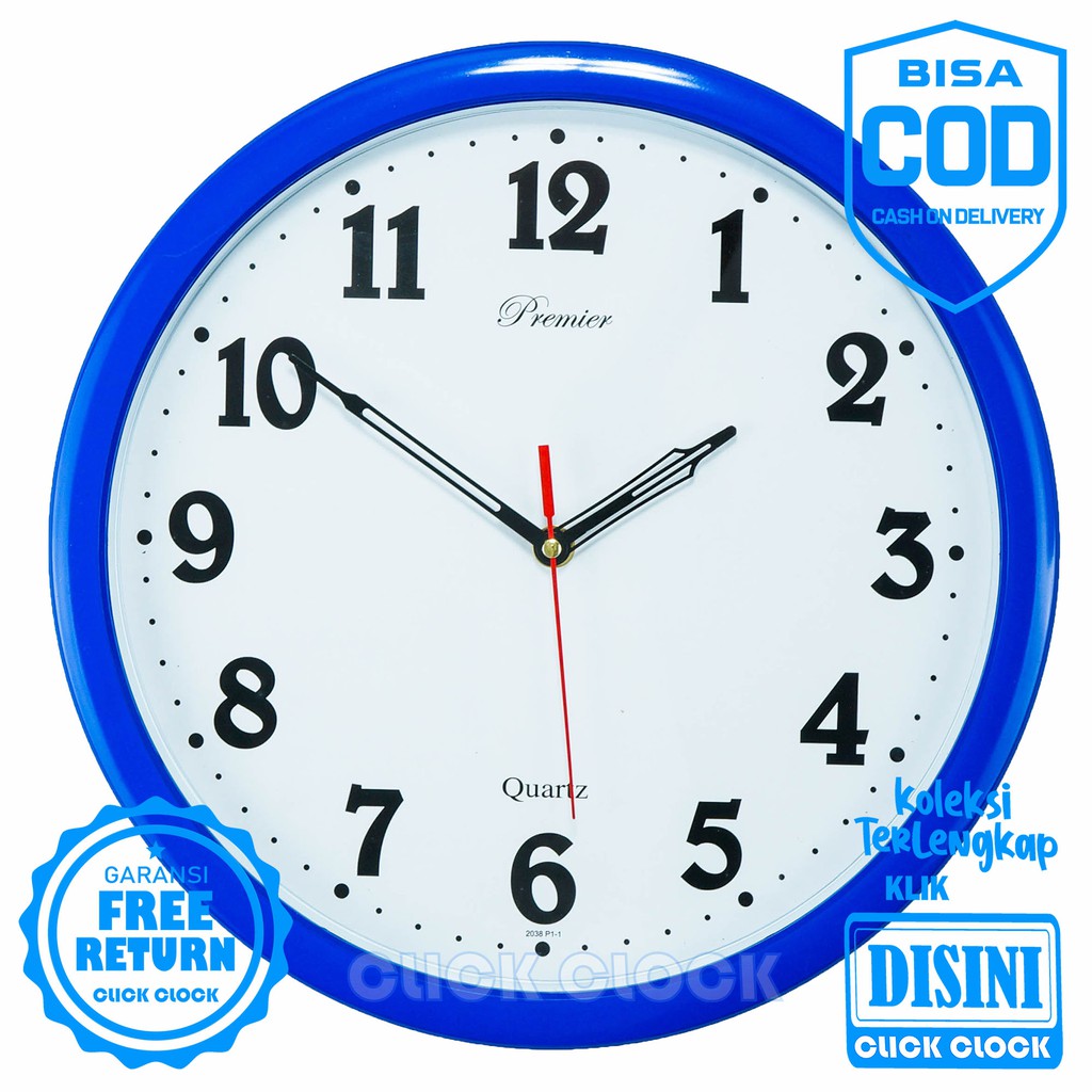 Jual Jam Dinding Polos Minimalis Wall Clock Dekorasi Rumah Murah ...