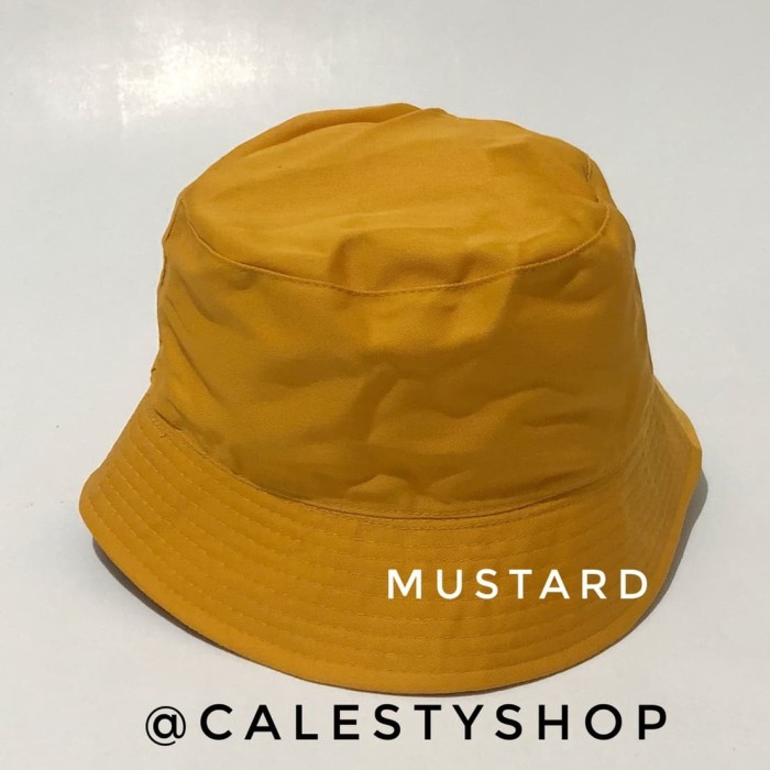 Jual hat-bucket- topi bucket - bucket hat polos high quality - putih ...