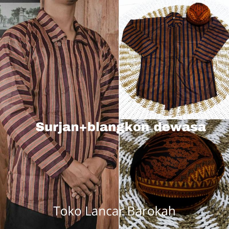 Jual SURJAN LURIK DEWASA LAKI LAKI | PAKAIAN ADAT KHAS JAWA | SURJAN ...