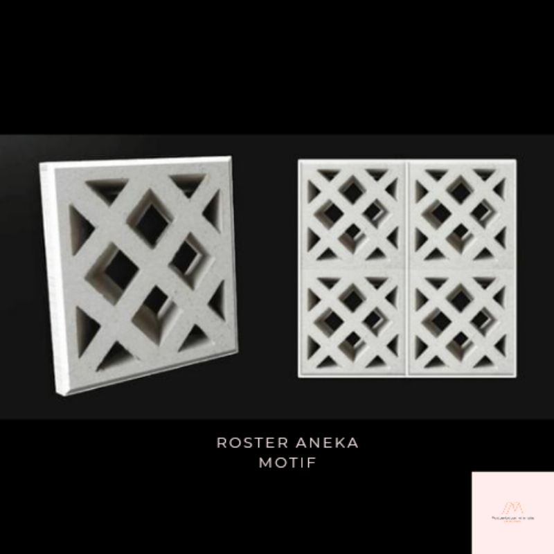 Jual Roster beton minimalis motif kotak X | Shopee Indonesia