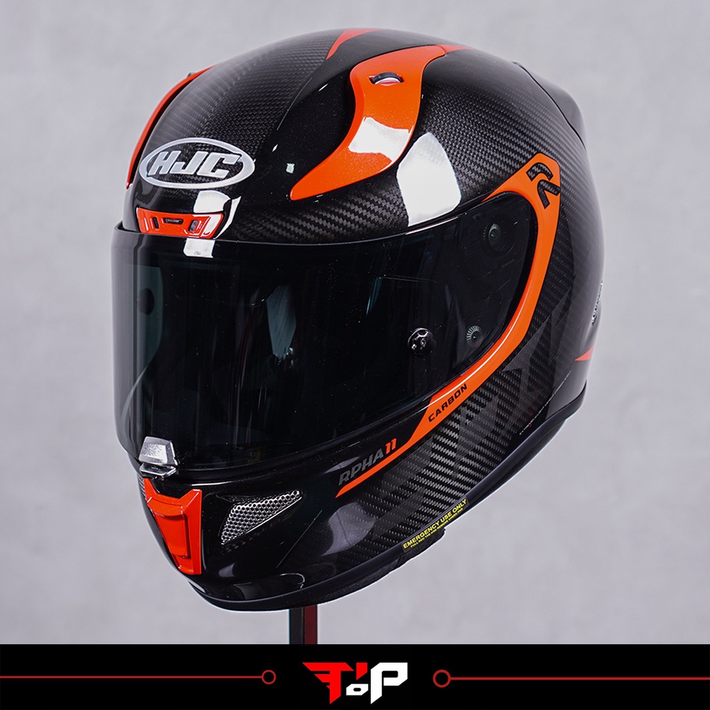 Jual HJC RPHA 11 CARBON BLEER BLACK RED HELM FULL FACE | Shopee Indonesia