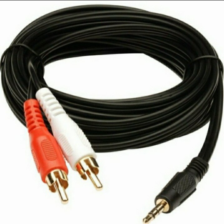 Jual Kabel audio to rca 2 in 1 20m / kabel rca 2 in 1 20meter | Shopee ...