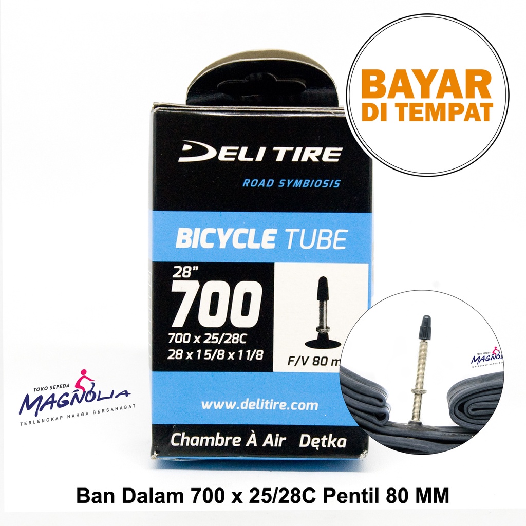 Jual Ban Dalam Sepeda 700 -25/28C Deli Tire Presta 80 MM | Shopee Indonesia
