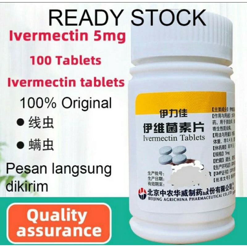 Jual Original Mectin Ivermectine Invermectin 5mg 100 tablet Segel ...
