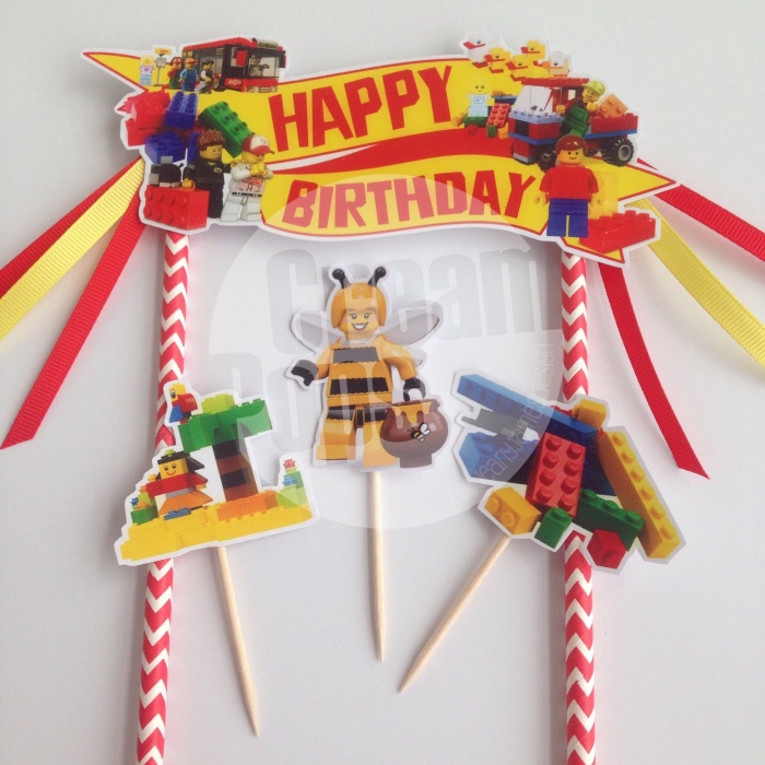 Jual Aglaon | Cake Topper Kue Lego Tusukan Kue Ulang Tahun | Shopee ...