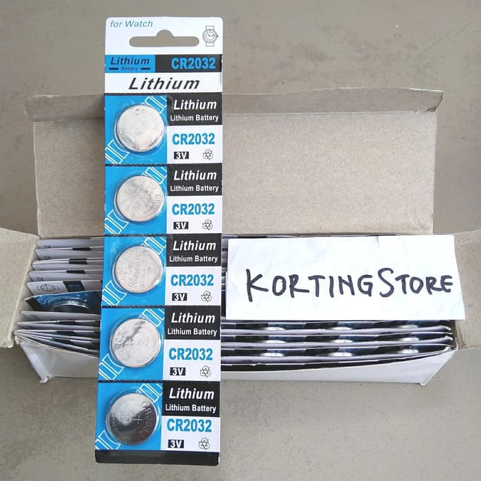 Jual Baterai CR2032 / CR 2032 Lithium Battery 3V Batre Jam Cmos Bios ...