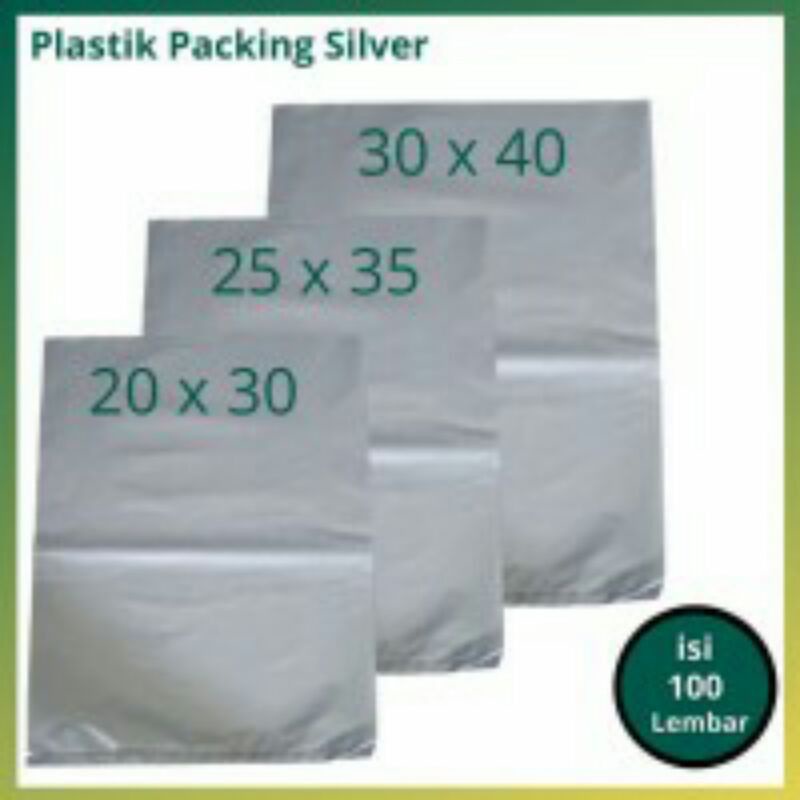 Jual Plastik Packing Online Silver 30 x 40 Tebal ( 1pack isi 100 lembar ...