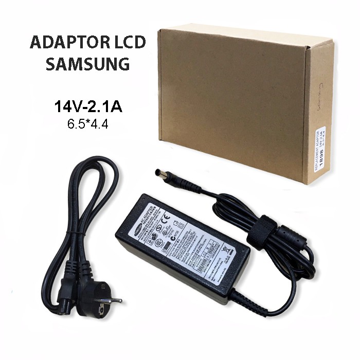 Jual Adaptor Compatible Monitor LCD LED Samsung 14V-2.1A Jack 6.5x4.4 ...