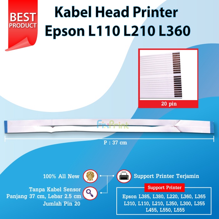 Jual Kabel Flexible Head Epson L110 L130 L210 L220 L300 L310 L350 L355 ...