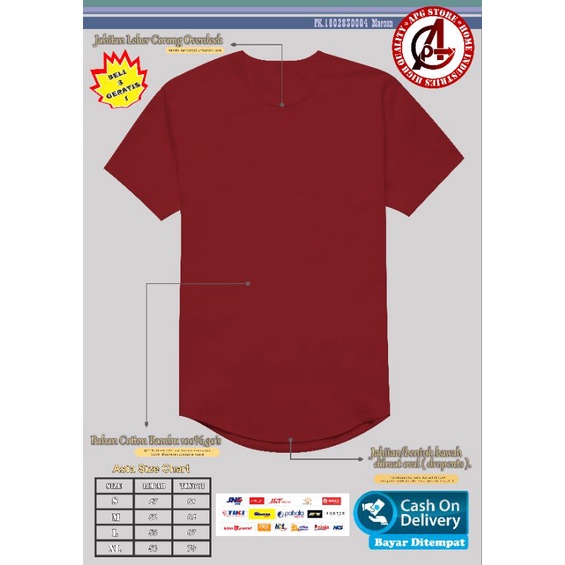Jual APG - Kaos Polos Anti Bakteri | Anti Bau Asap Rokok | Bahan Supima ...