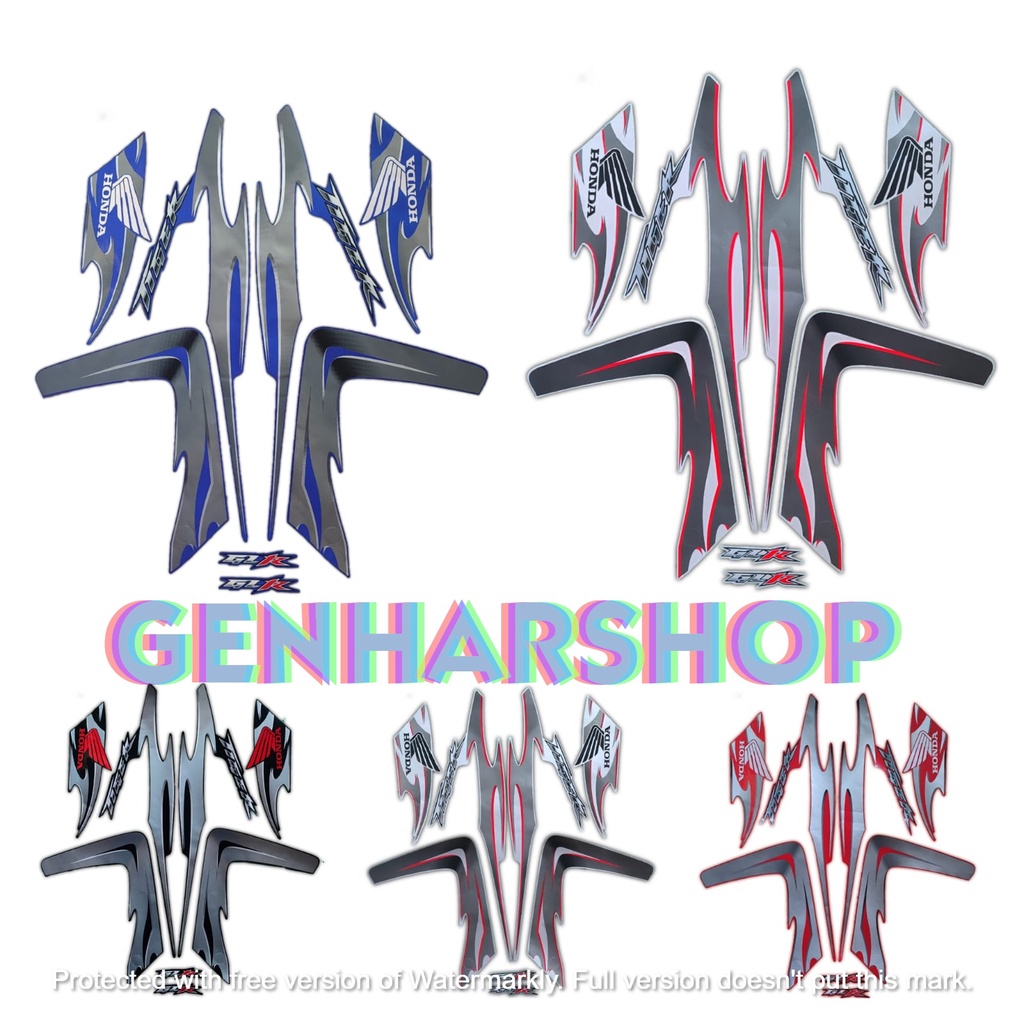 Jual STIKER STRIPING MOTOR HONDA TIGER REVO 2008 SEPASANG STANDAR FULL ...