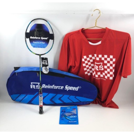 Jual Raket badminton RS ISO POWER 777 EVO+ senar, dan tas kaos WARNA ...