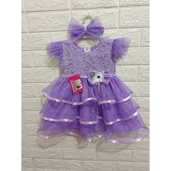 Jual new baby dress/ 6-12 bln/baju bayi perempuan/gaun anak perempuan ...