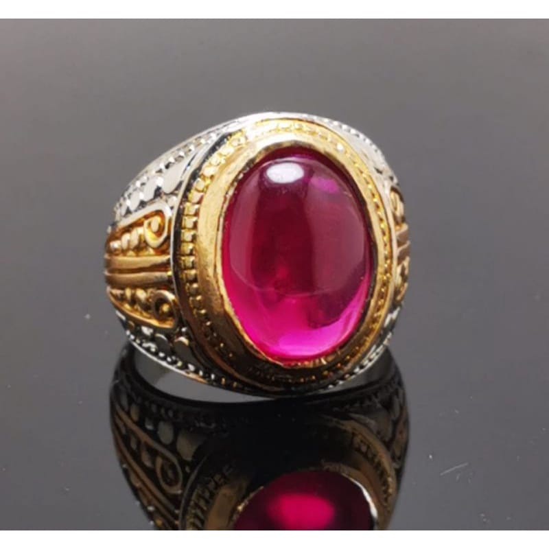 Jual Batu Cincin Permata Siam Bangkok Pink Rose Full Naik Ds Ring ...