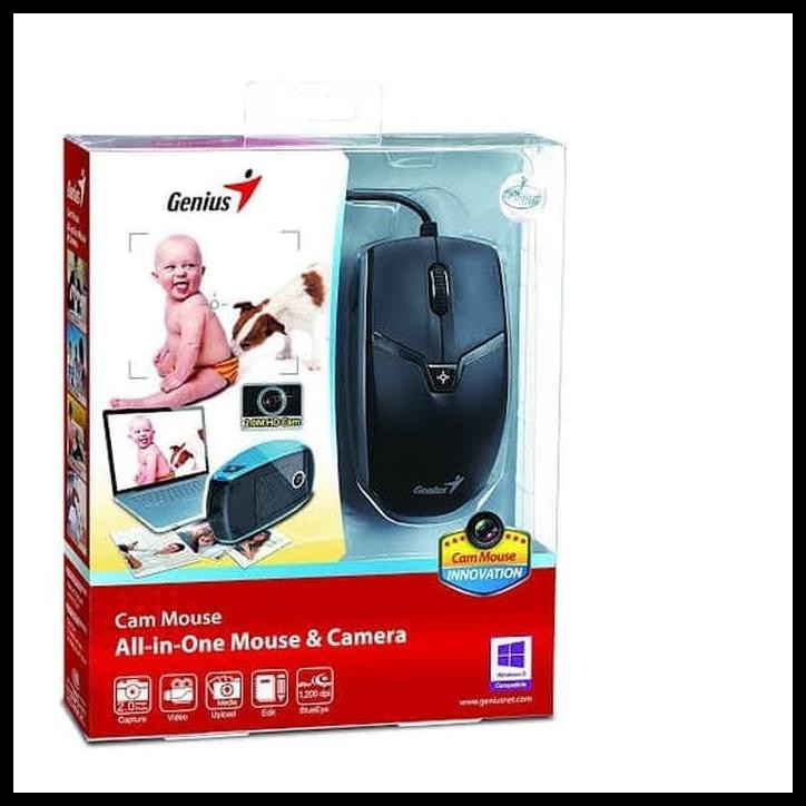 Jual GENIUS Cam Mouse (2in1 Mouse & Camera) Webcam PC Laptop | Shopee ...