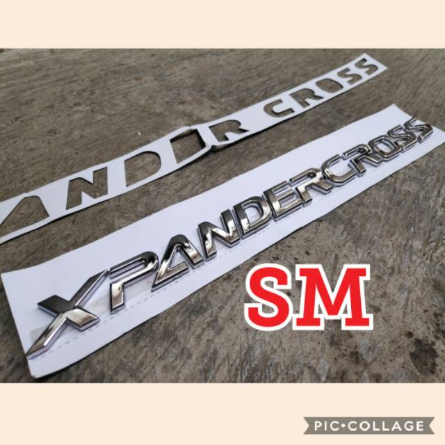 Jual hood emblem XPANDER CROSS tulisan kap mesin XPANDER CROSS hood ...