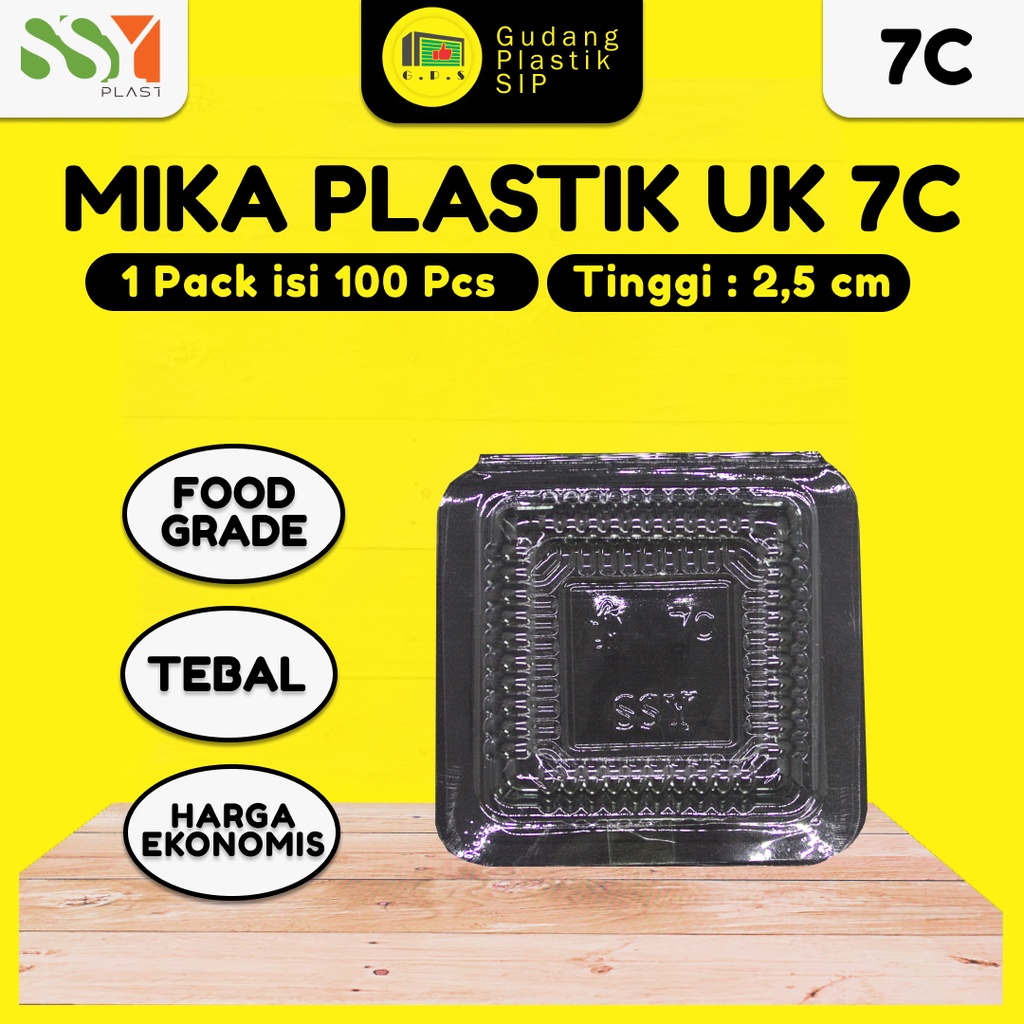 Jual Mika Kue UK 7C Bening isi 100 / Food Grade | Shopee Indonesia
