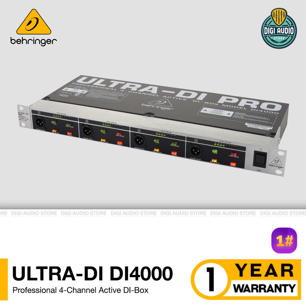 Jual Direct Box Aktif BEHRINGER ULTRA-DI DI4000 - 4 Channel DI BOX for ...
