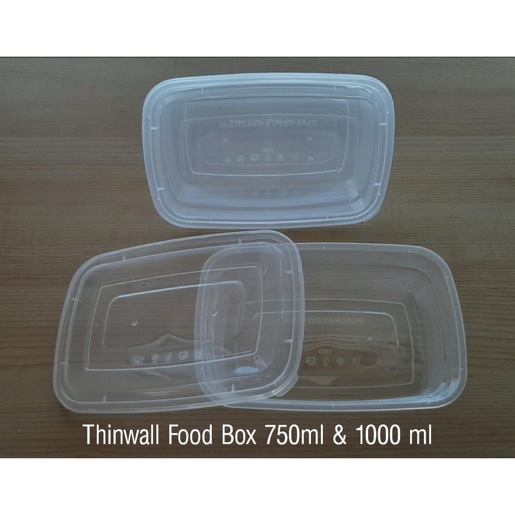 Jual MURAH FOOD CONTAINER PP THINWALL FOOD BOX KOTAK MAKAN PLASTIK FOOD ...