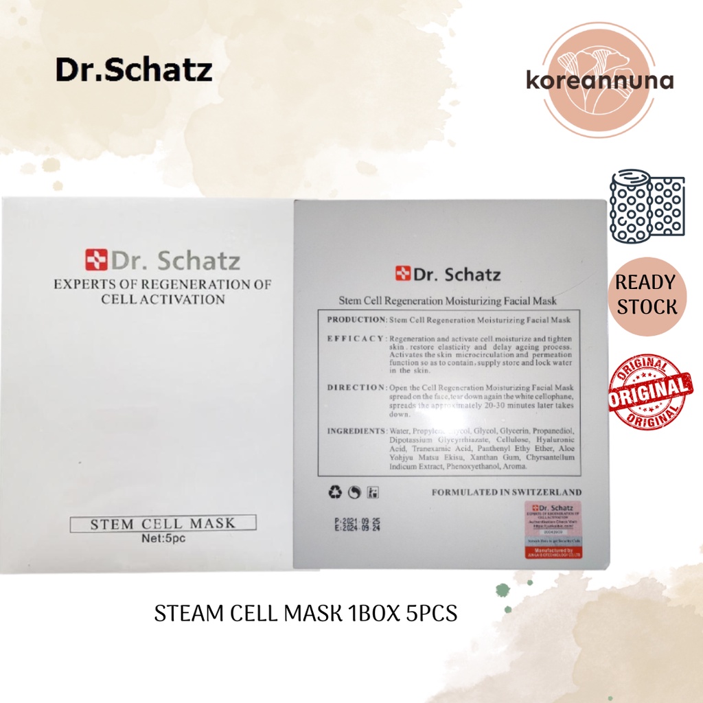 Jual DR SCHATZ STEM CELL MASK 1 BOX 5pcs | Shopee Indonesia