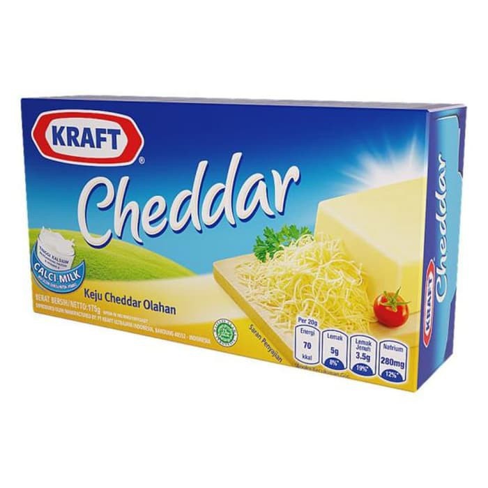 Jual Keju Cheese KRAFT Craft Kraf CHEDDAR Chedar Cedar 165gr 165 gr ...