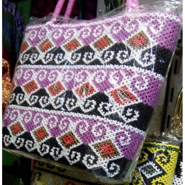 Jual Tas Manik Dayak Tote Bag Handmade oleh oleh Balikpapan Kalimantan ...