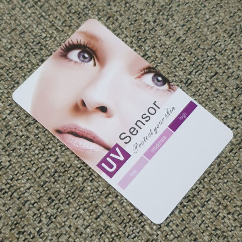 Jual UV sensor card for sunscreen test or UV light test | Shopee Indonesia
