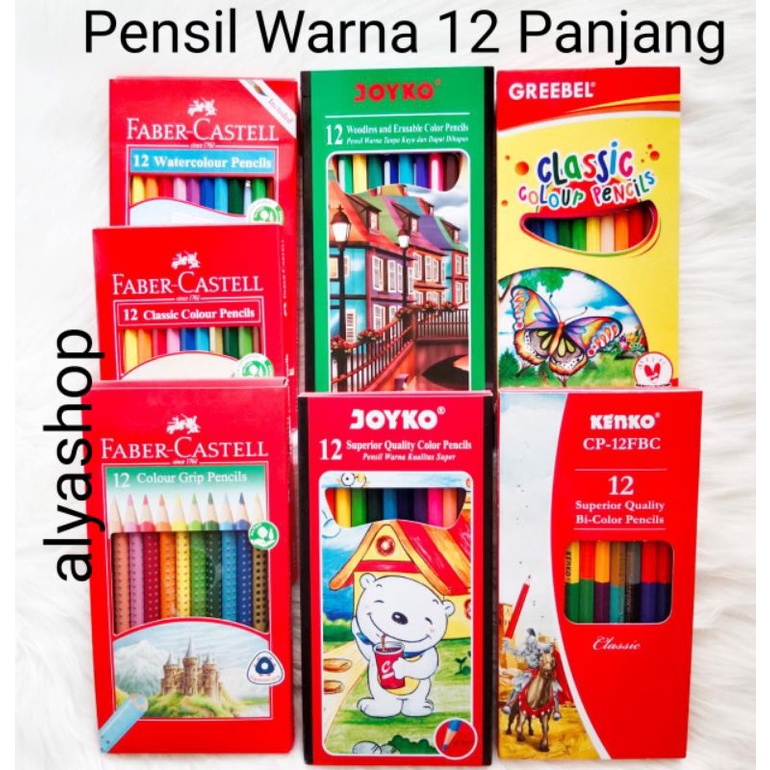 Jual PENSIL WARNA - 12 PANJANG | Shopee Indonesia