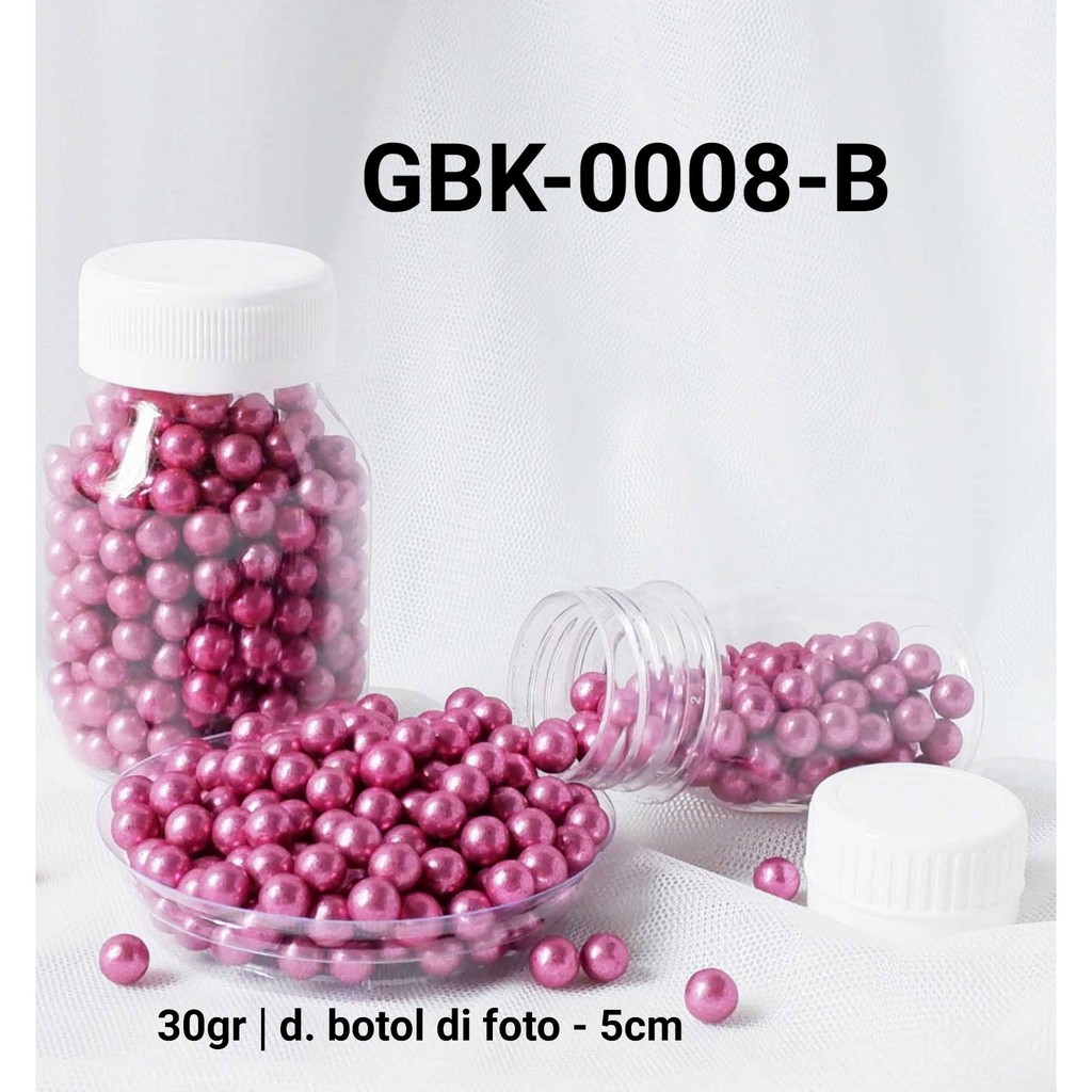 Jual GBK-0008-B Sprinkles sprinkle sprinkel 30 gram mutiara metalik ...